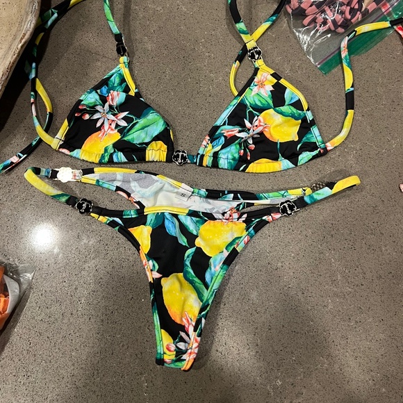Teeny Bikini Couture | Swim | Teeny Bikini Lemon Print | Poshmark